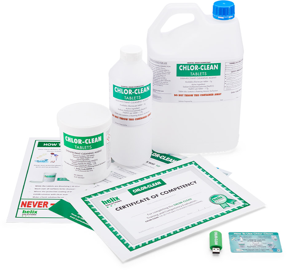 Chlor-Clean - Hospital Grade Cleaning Detergent | Helix Solutions
